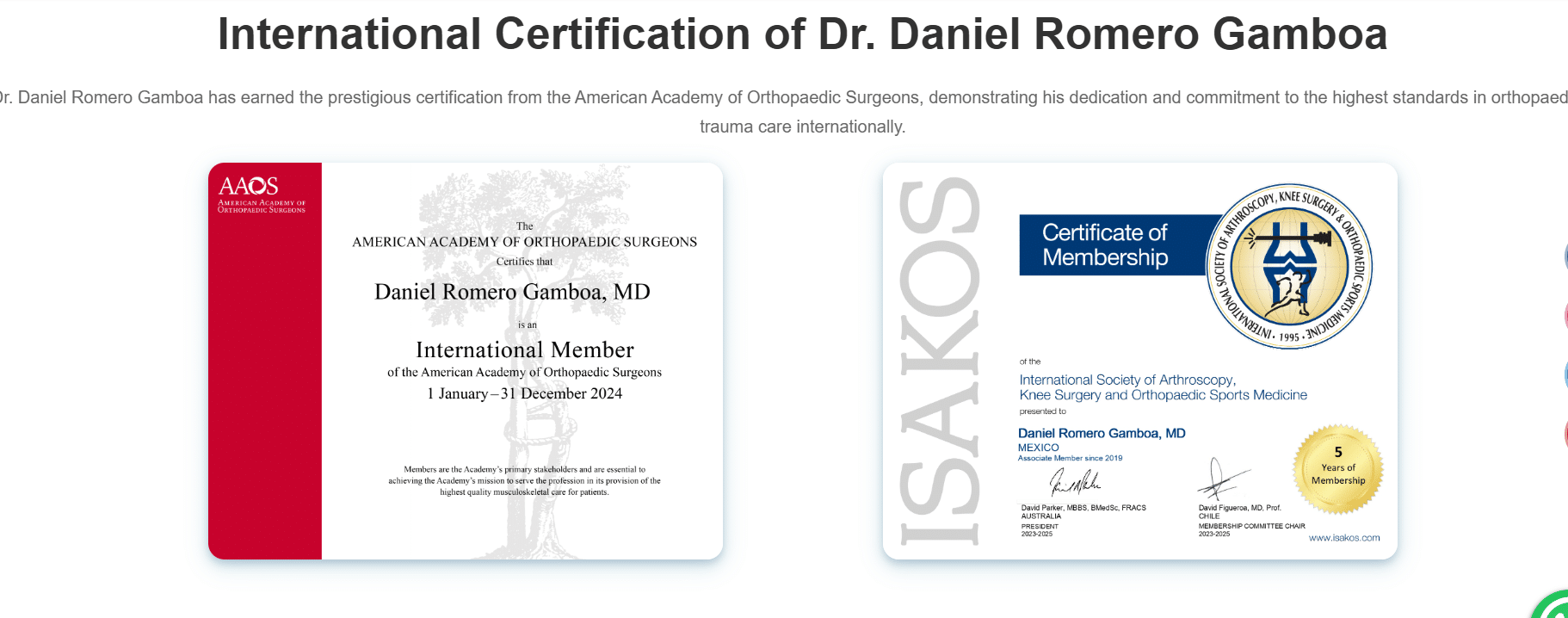 Dr. Daniel Romero Gamboa
